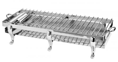 Chrome Round Chafer - Hall's Rental