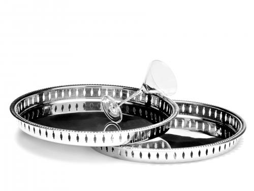 Chrome Gallery Tray - Hall's Rental