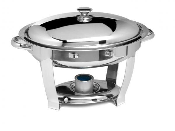 Chrome Oval Chafers - Hall's Rental