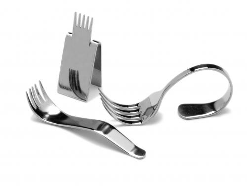 Chrome Tasting Forks - Hall's Rental