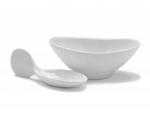 Miso Spoons & Chrome Tasting Spoon - Hall's Rental