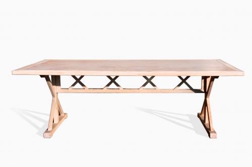 Whitewash Farm Table - Hall's Rental