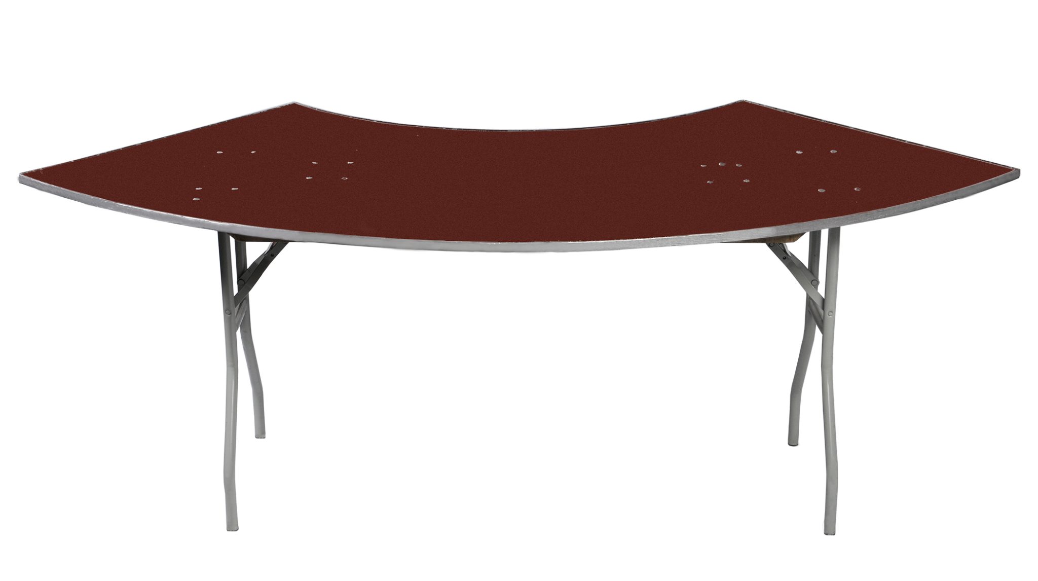 Wood Serpentine Table - Hall'sHall's