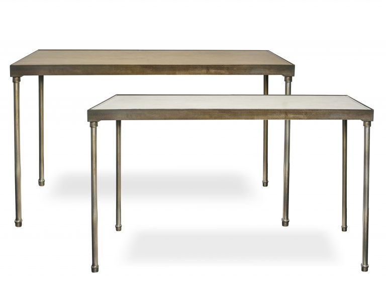 Gunmetal Highboy Table - Hall's Rental