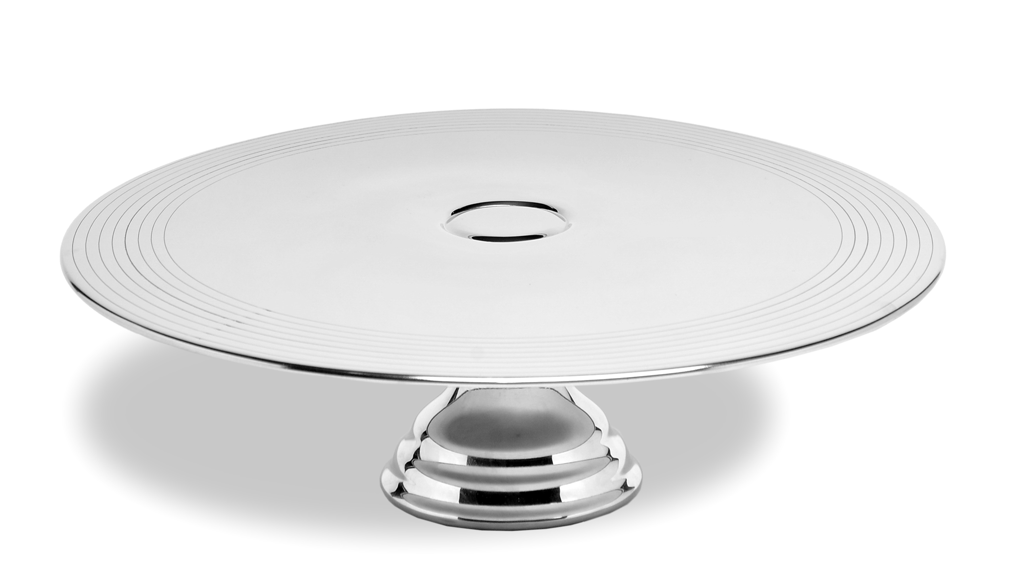 Chrome Cake Stand - Hall's Rental